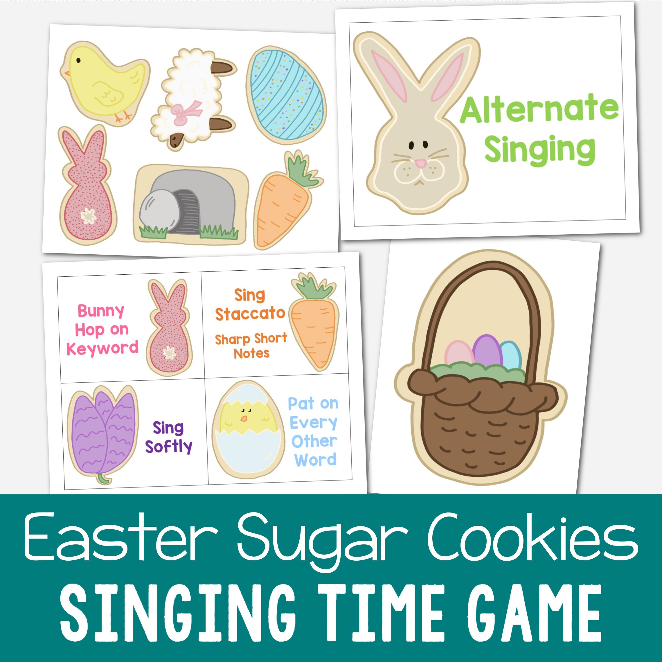 Easter Sugar Cookies Ways to Sing Singing Time Game LDS Primary Music ...