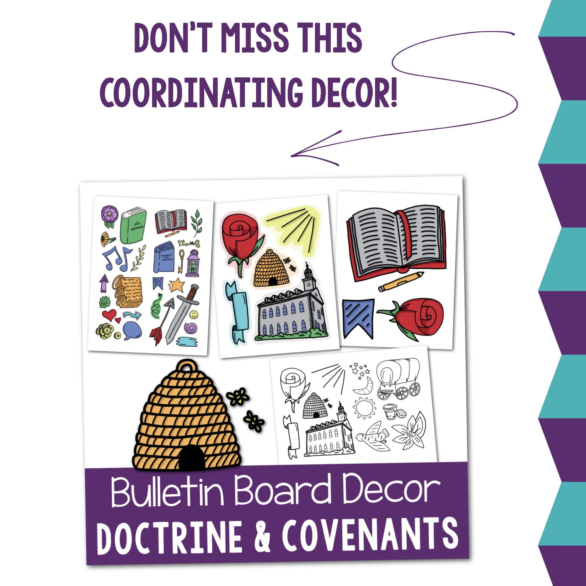 Doctrine and Covenants Symbols Banner Printable Bulletin Board Accents ...