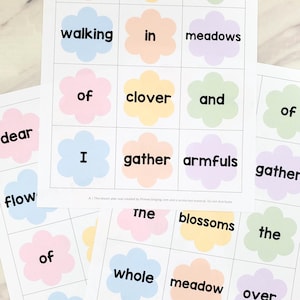 I Often Go Walking Singing Time & Flip Chart Visual Aids 3 Teaching ...