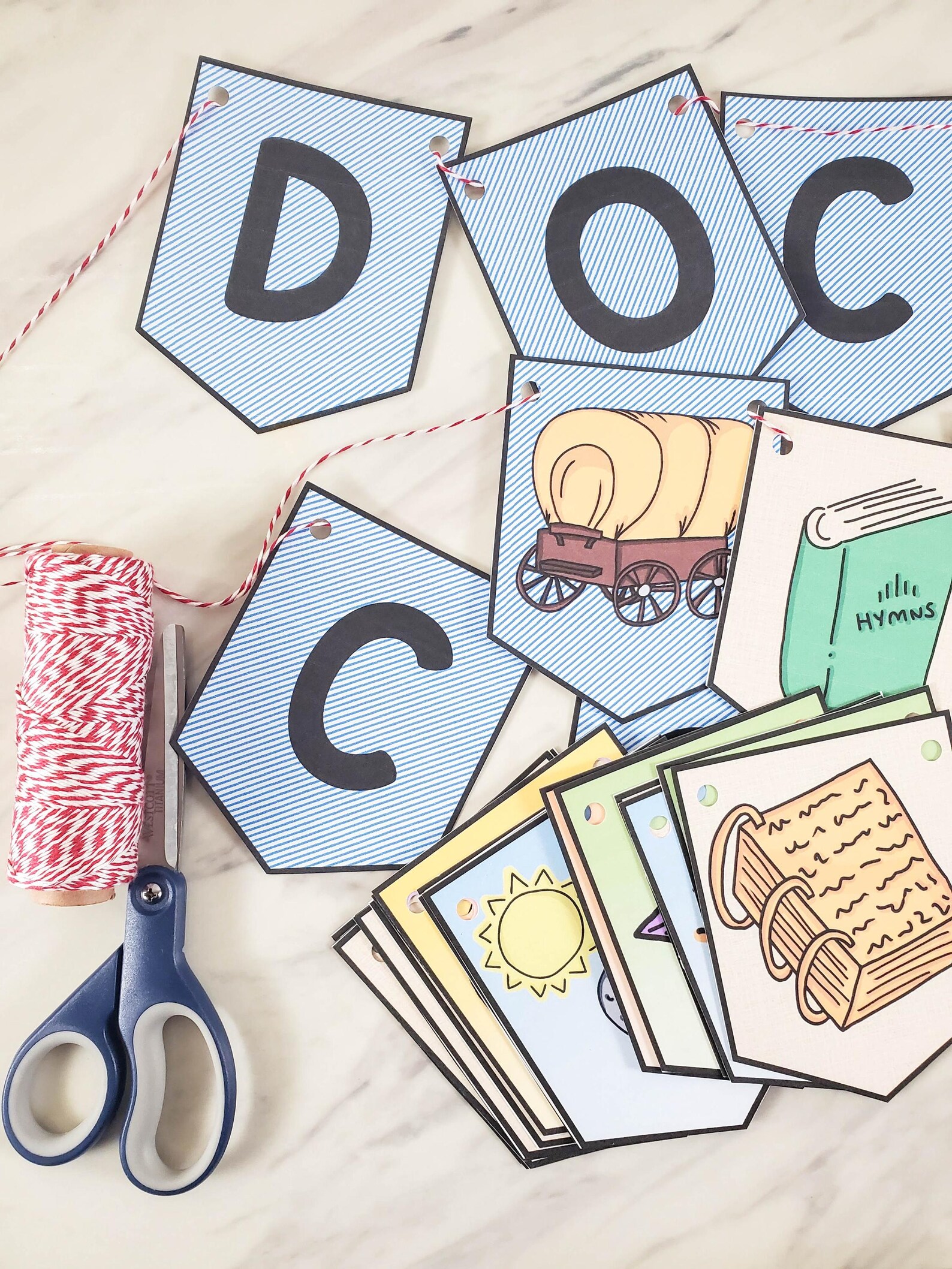 Doctrine and Covenants Symbols Banner Printable Bulletin Board Accents ...