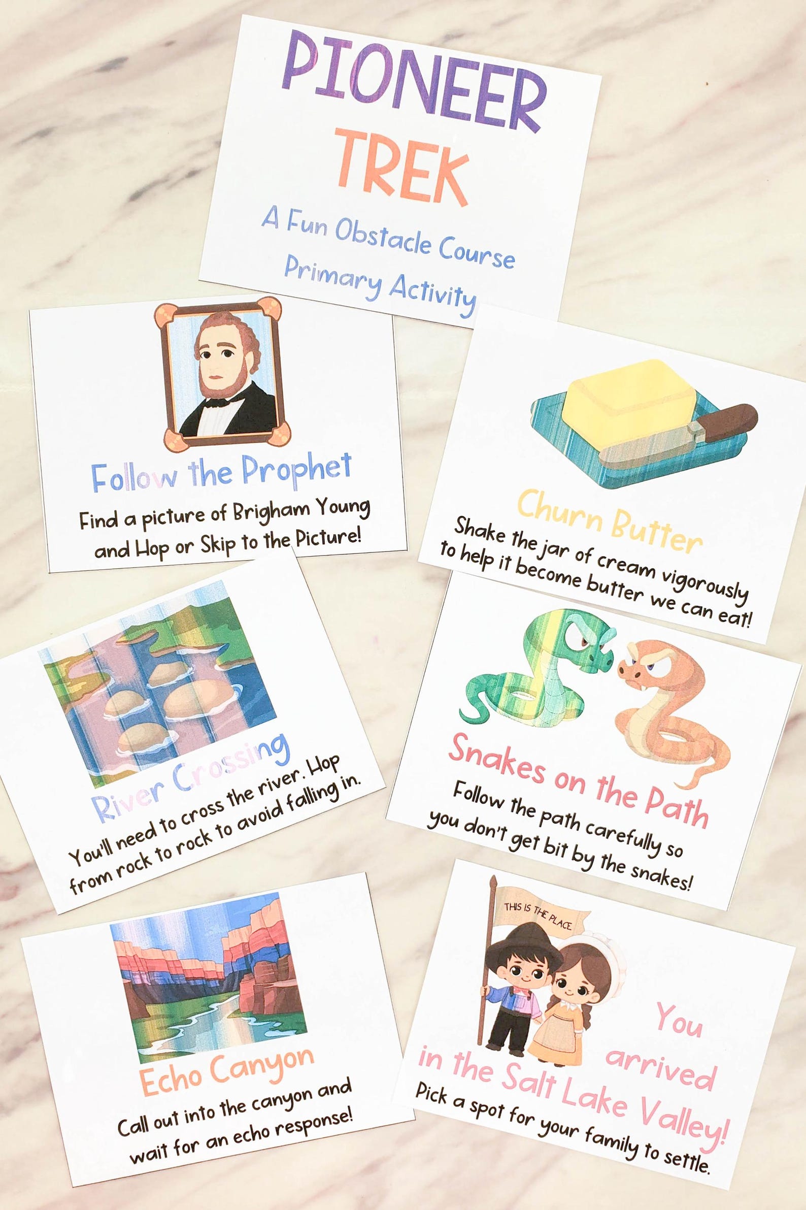 Primary Pioneer Trek Obstacle Course Kids Activity and Singing Time ...