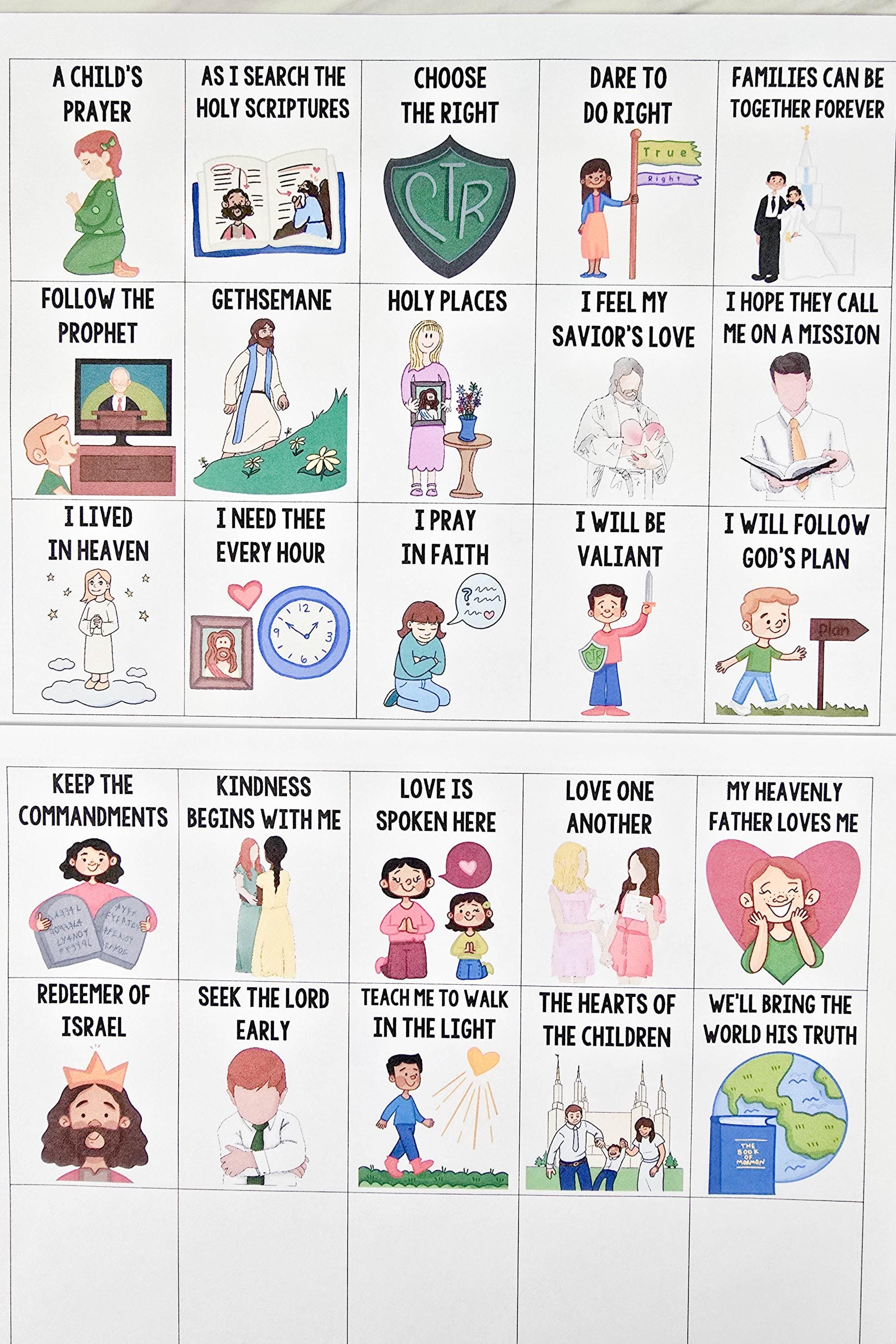 Old Testament Primary Songs Flip Chart *25* BUNDLE SET Lyrics ...