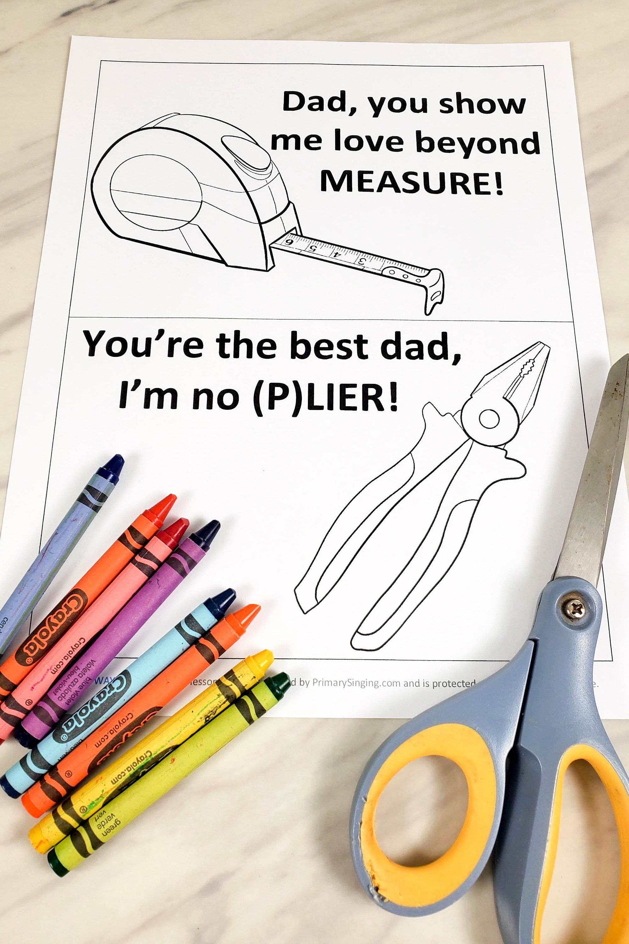 Dad's Toolbox Father's Day Singing Time Activity Ways to Sing Cards ...