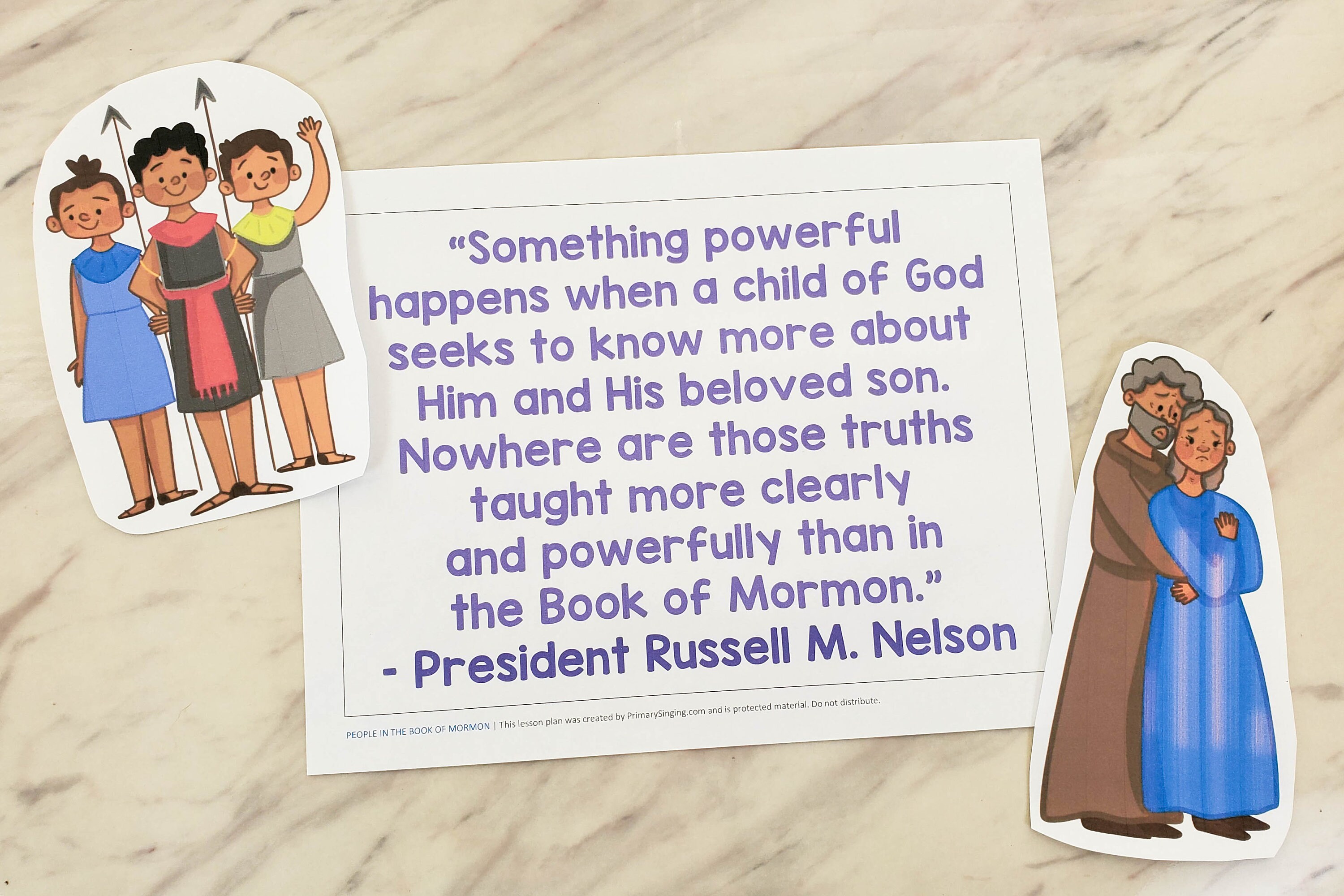 26 People of the Book of Mormon Hero Cards Printable Art Card With ...
