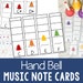 Hand Bell Music Note Cards for Singing Time PDF Printable - Etsy