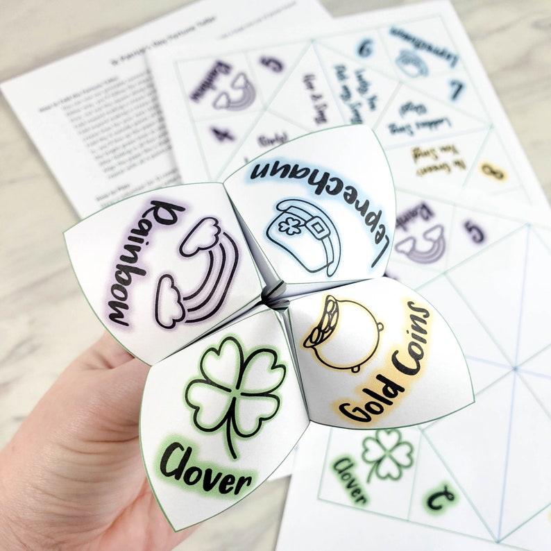St Patrick's Day Fortune Teller & What's Next Games | Printable Lesson ...