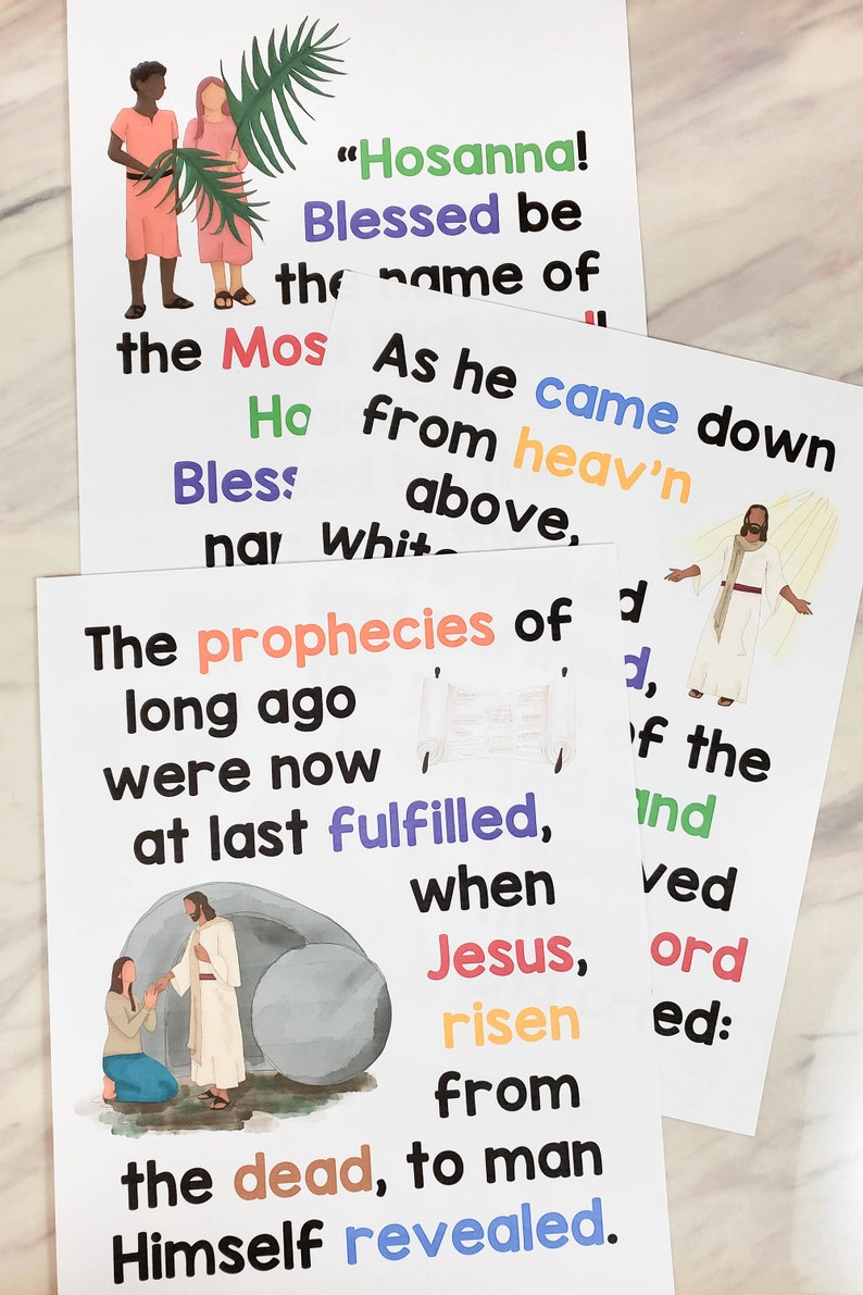 Easter Hosanna Flip Chart & Visual Aids Singing Time Slideshow ...