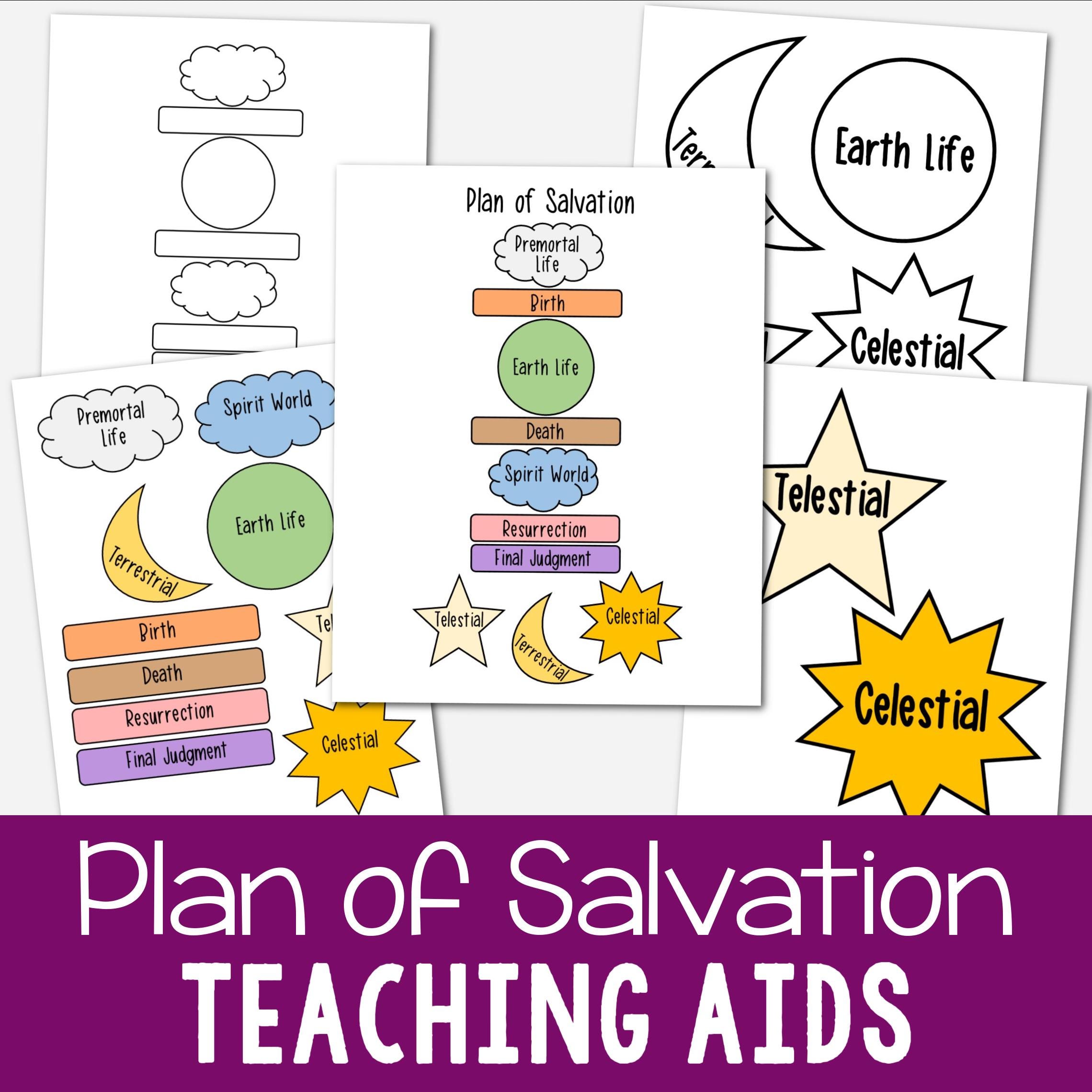 Plan of Salvation Teaching Visual Aids | LDS Printable Lesson Ideas ...