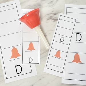 Hand Bell Music Note Cards for Singing Time PDF Printable Cards for ...