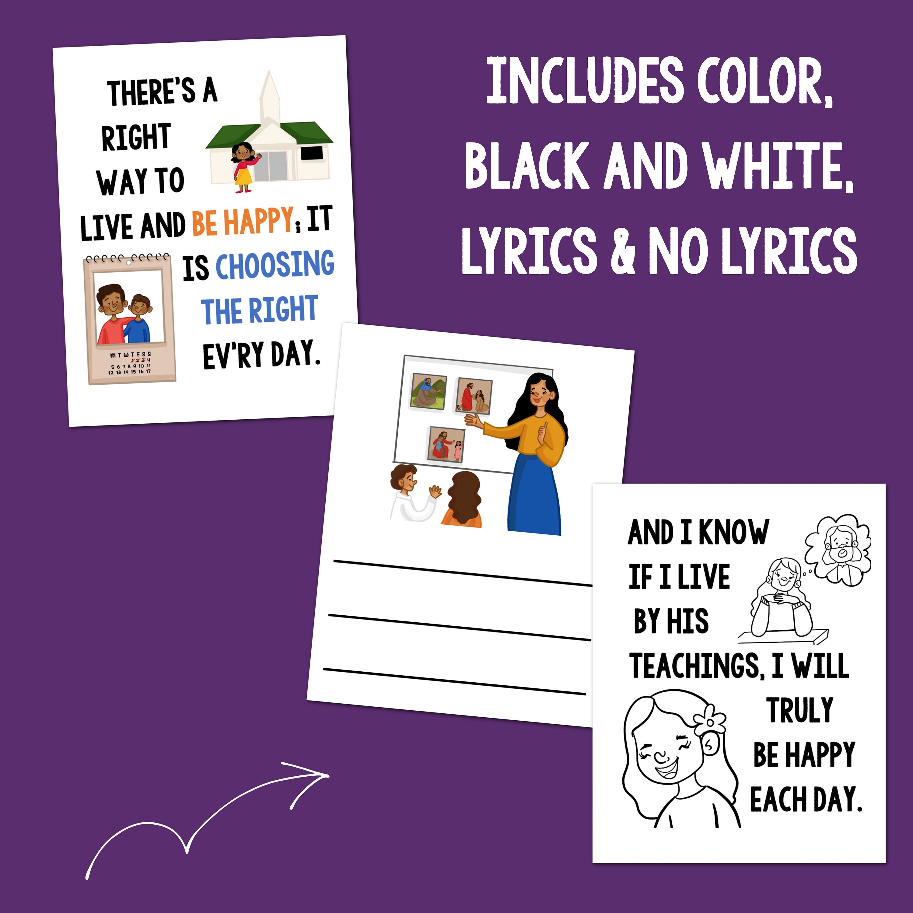 Choose the Right Way Flip Chart & Visual Aids Teach Come - Etsy