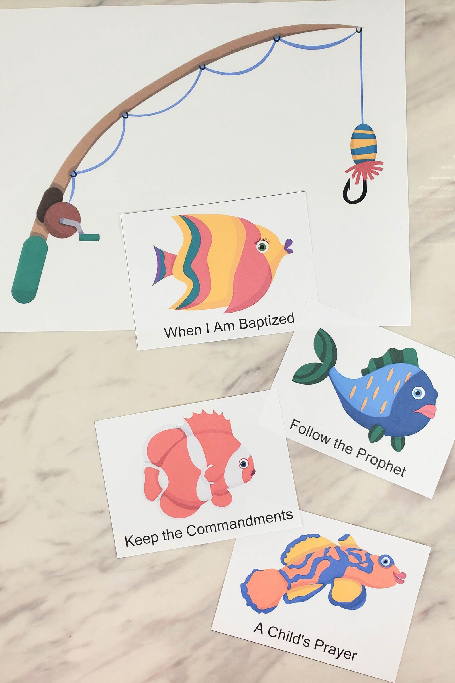 Gone Fishin' Primary Singing Time Game Great for Father's Day or to ...