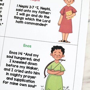 26 People of the Book of Mormon Hero Cards Printable Art Card With ...