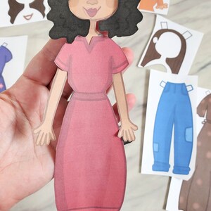 Mother's Day Make a Mom Paper Dolls | Printable Primary Singing Time ...