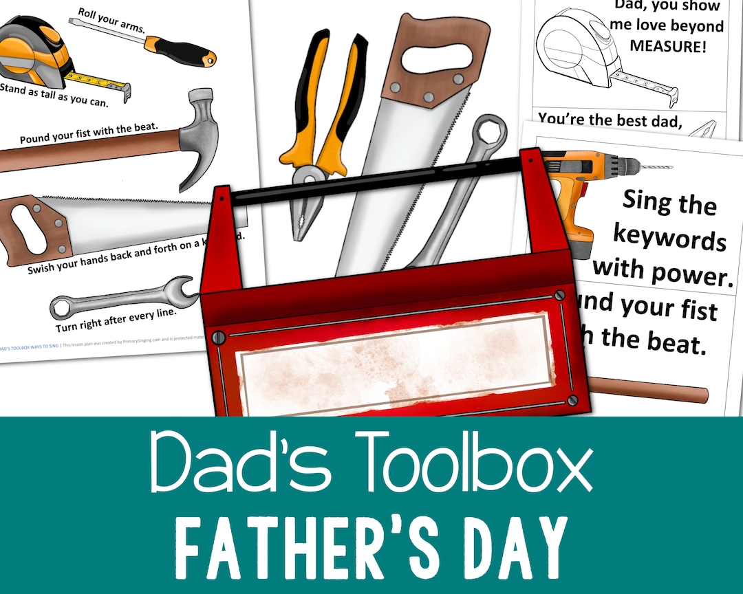 Dad's Toolbox Father's Day Singing Time Activity Ways to Sing Cards ...