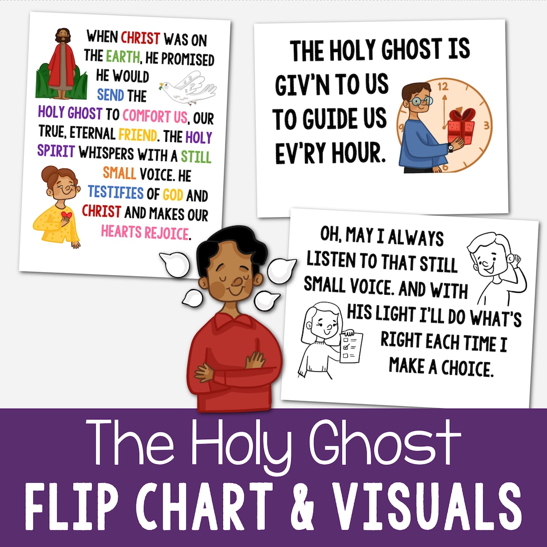 The Holy Ghost Flip Chart & Visual Aids Teach Come Follow Me Song ...