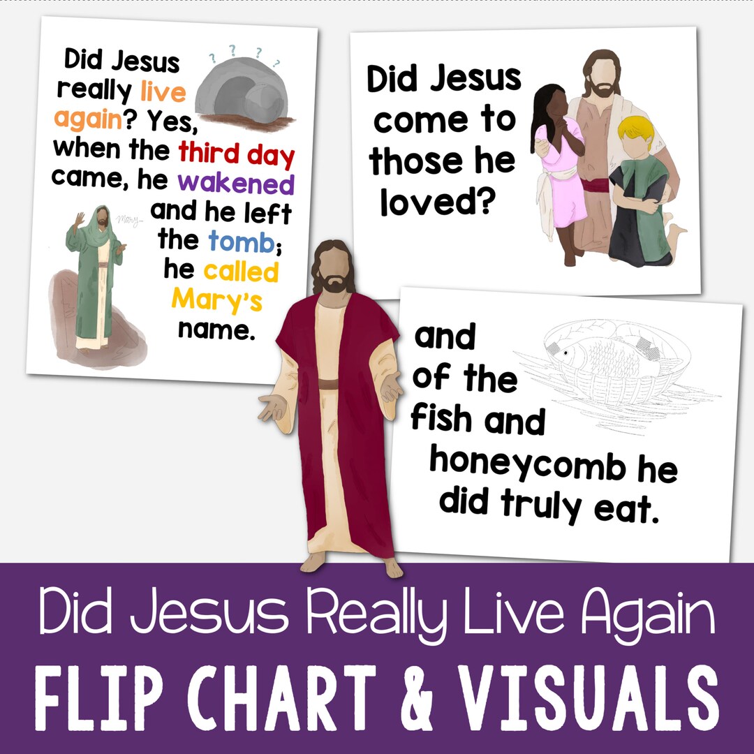 Did Jesus Really Live Again Flip Chart Visual Aids Printable PDF ...