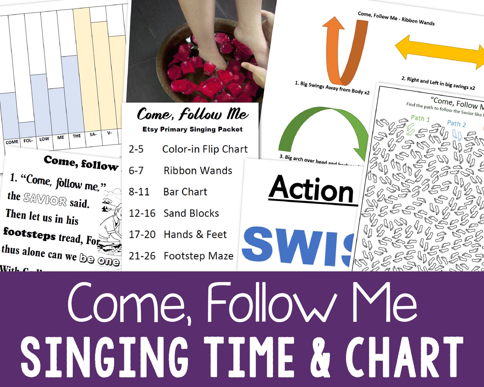 Come Follow Me Singing Time & Flip Chart 2023 LDS Primary - Etsy