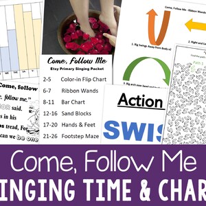 Come Follow Me Singing Time & Flip Chart 2023 LDS Primary - Etsy