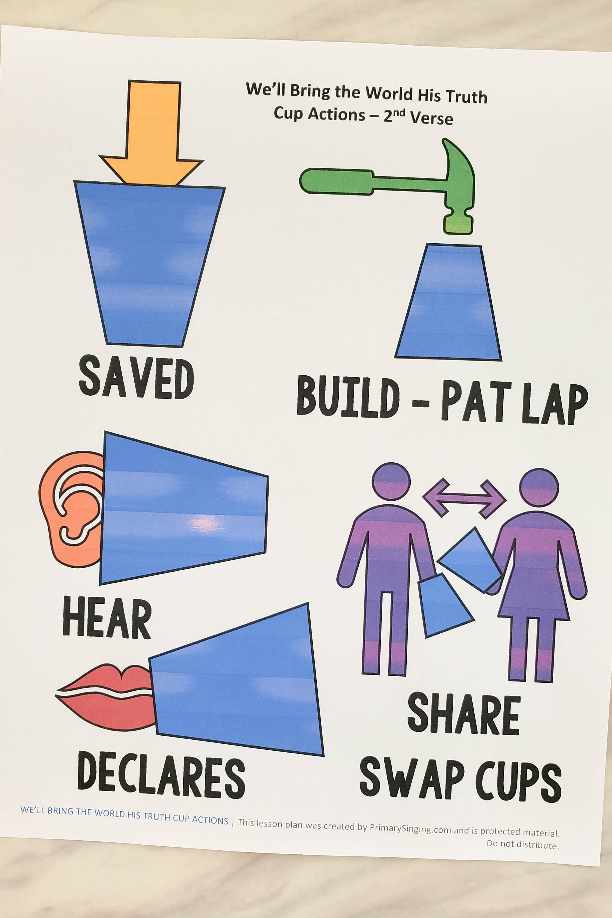 We'll Bring the World His Truth Singing Time Packet 7 Teaching Ideas ...