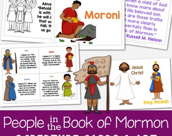 Book of Mormon Scripture Hero Cards - LDS Come Follow Me - Scripture ...