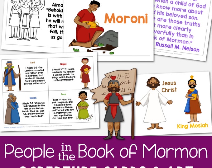 Book of Mormon Scripture Hero Cards LDS Come Follow Me 2024 Scripture ...