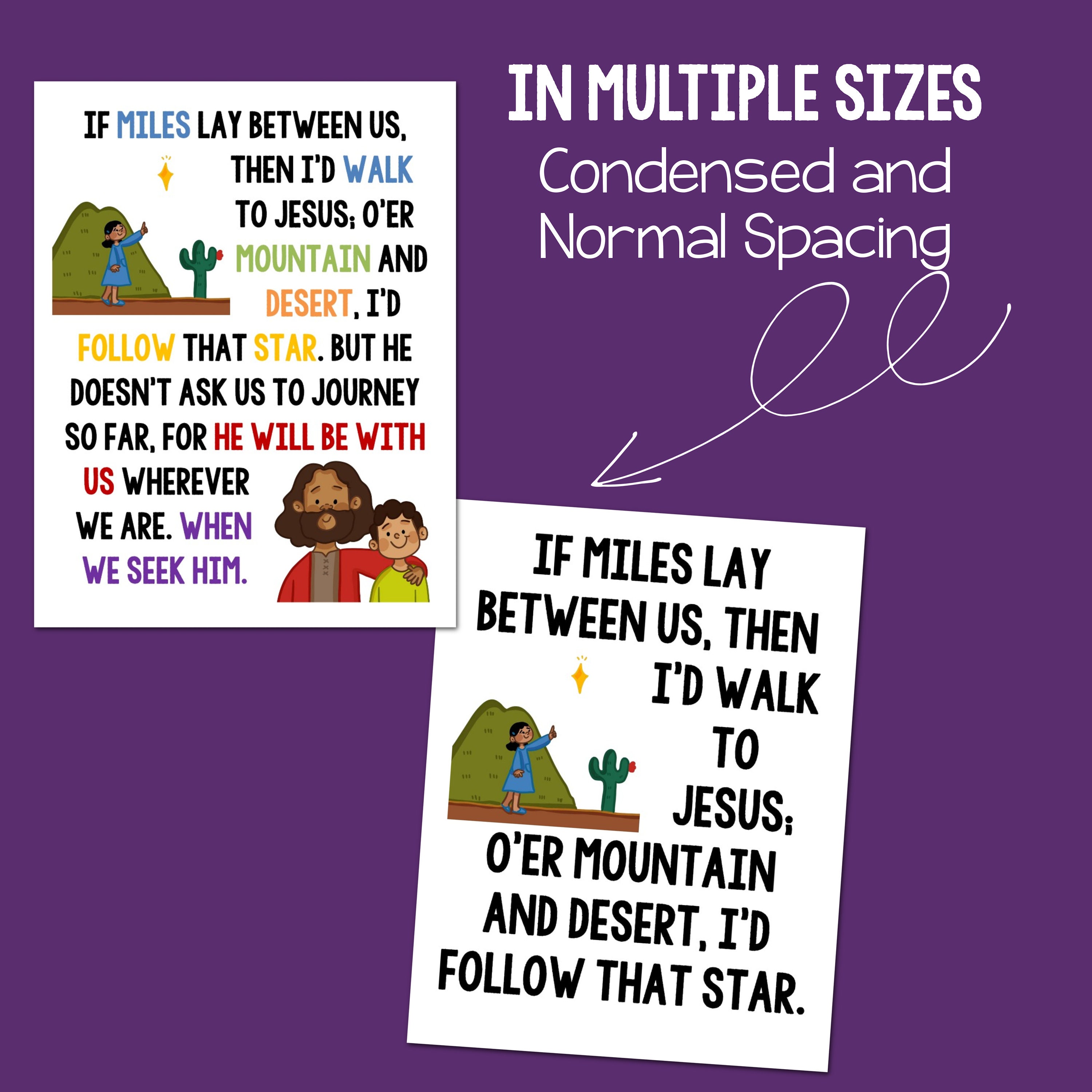 When We Seek Him Flip Chart Visual Aids Printable PDF Christmas Song ...