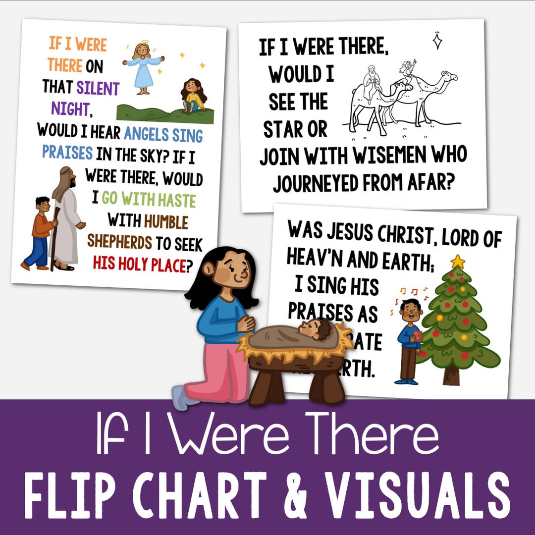 If I Were There Flip Chart Visual Aids Printable PDF Christmas Song ...