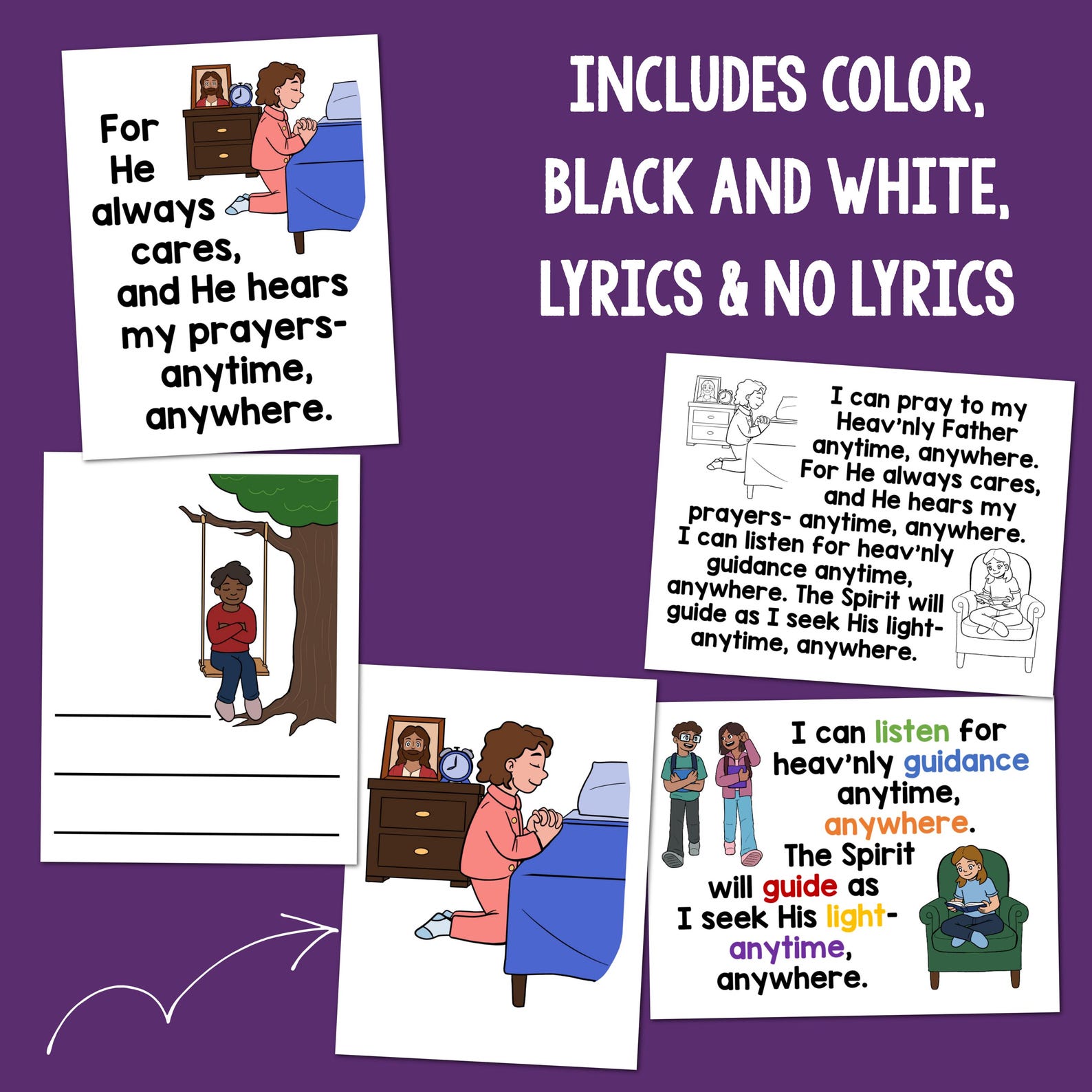 Anytime, Anywhere Flip Chart Visuals Lyrics Song Chart Angie Killian ...