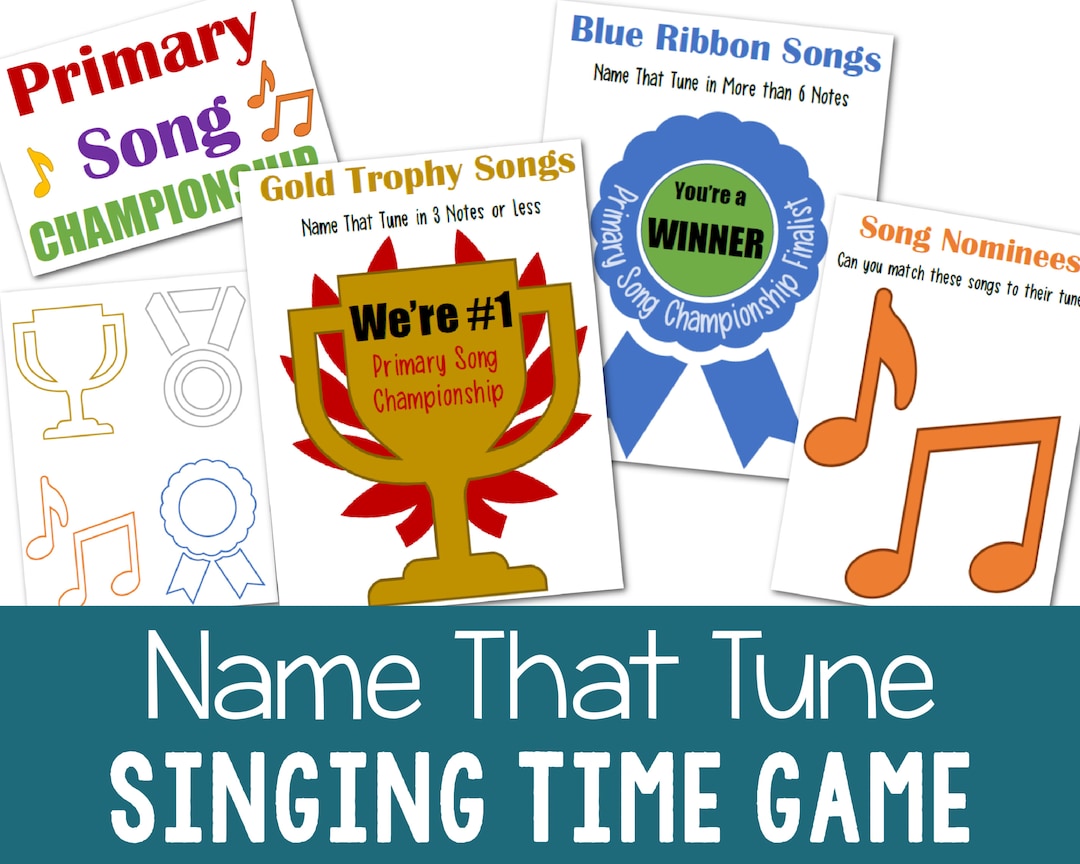 Name That Tune Championship Review Game Singing Time PDF for LDS ...