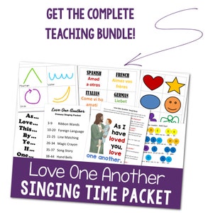 Love One Another Flip Chart LDS Song Visual Aids Printable PDF ...