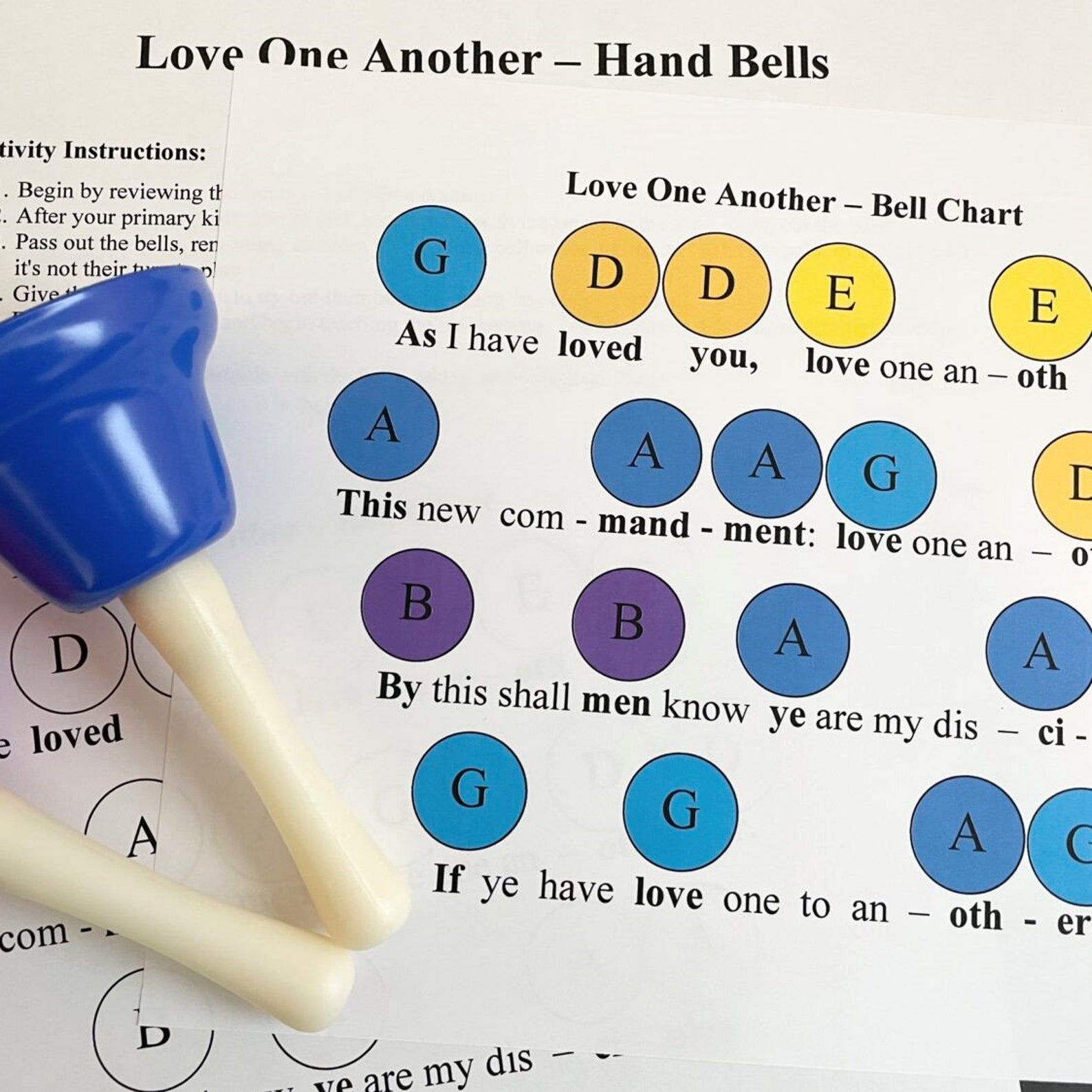 Love One Another Singing Time Packet 6 Teaching Ideas & Flip - Etsy