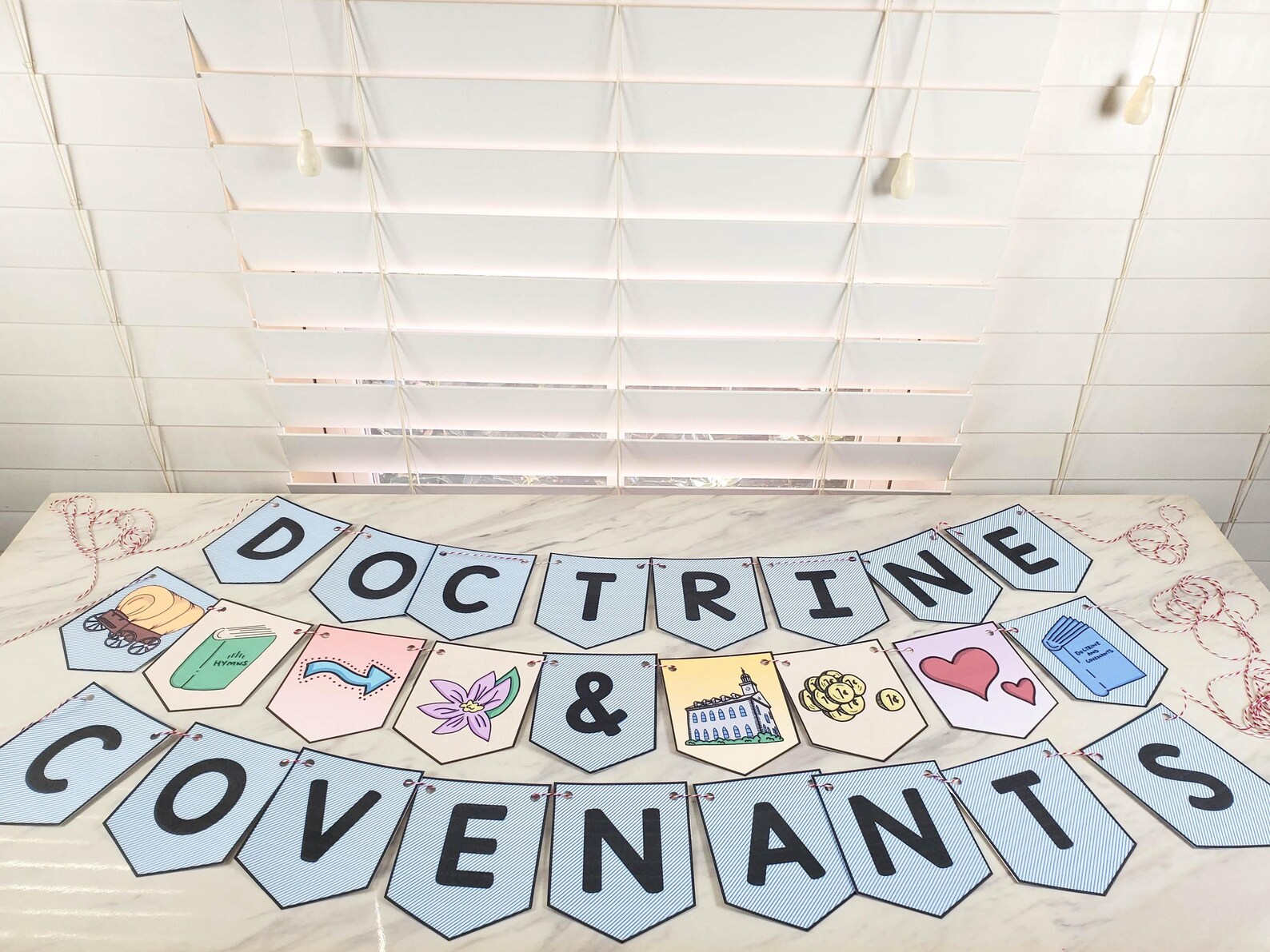 Doctrine and Covenants Symbols Banner Printable Bulletin Board Accents ...