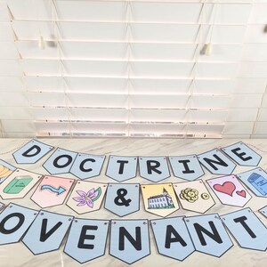 Doctrine and Covenants Symbols Banner Printable Bulletin Board Accents ...