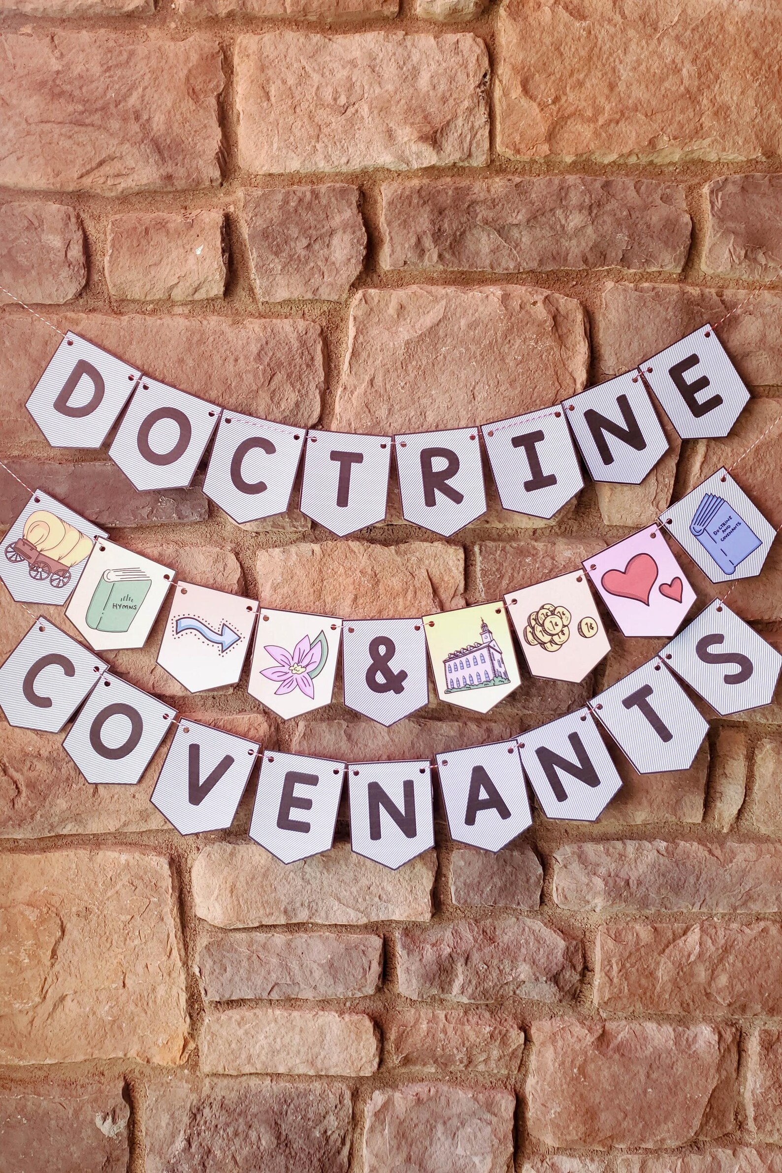 Doctrine and Covenants Symbols Banner Printable Bulletin Board Accents ...