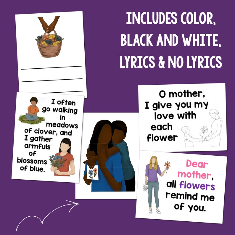 I Often Go Walking Singing Time & Flip Chart Visual Aids 3 Teaching ...