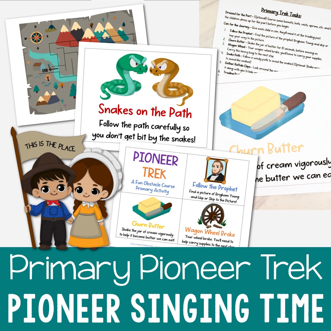 Primary Pioneer Trek Obstacle Course Kids Activity and Singing Time ...