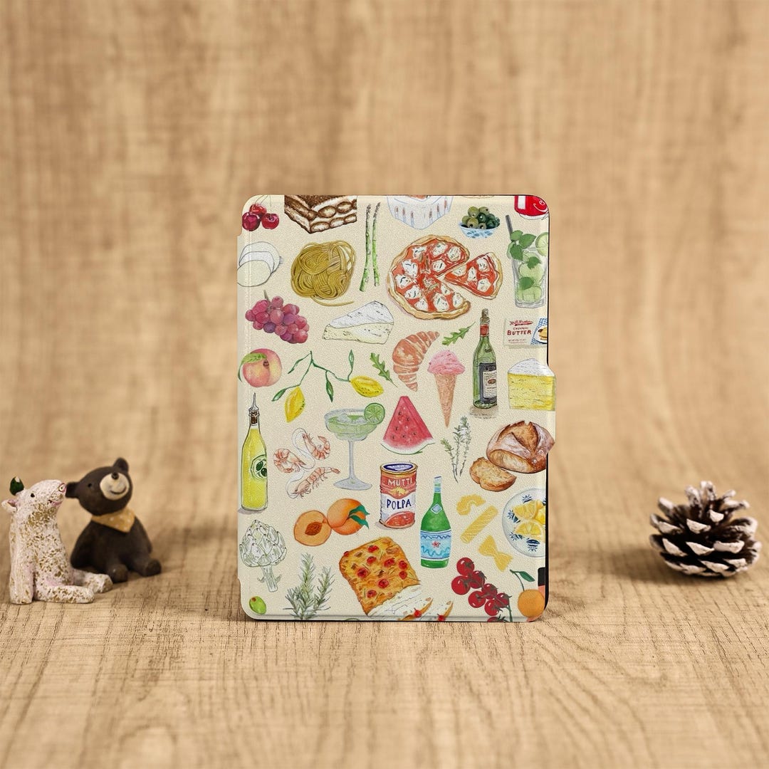 Food Collection Cute Design Kindle/kobo Case With Strap for Colorsoft ...
