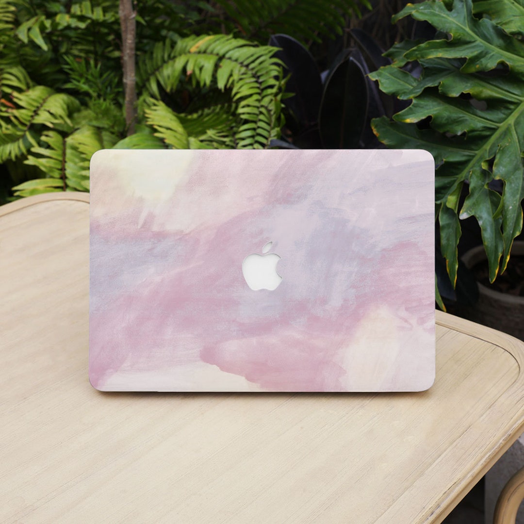 Pink Purple Minimalist MacBook Case for New MacBook Air 15 A2941, M1 M2 ...