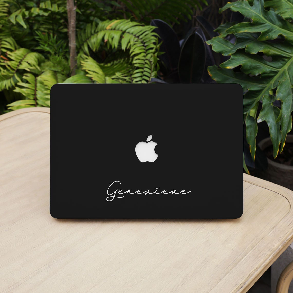 Classic Black Simple Custom MacBook Case Laptop Cover for 2025 M4 ...