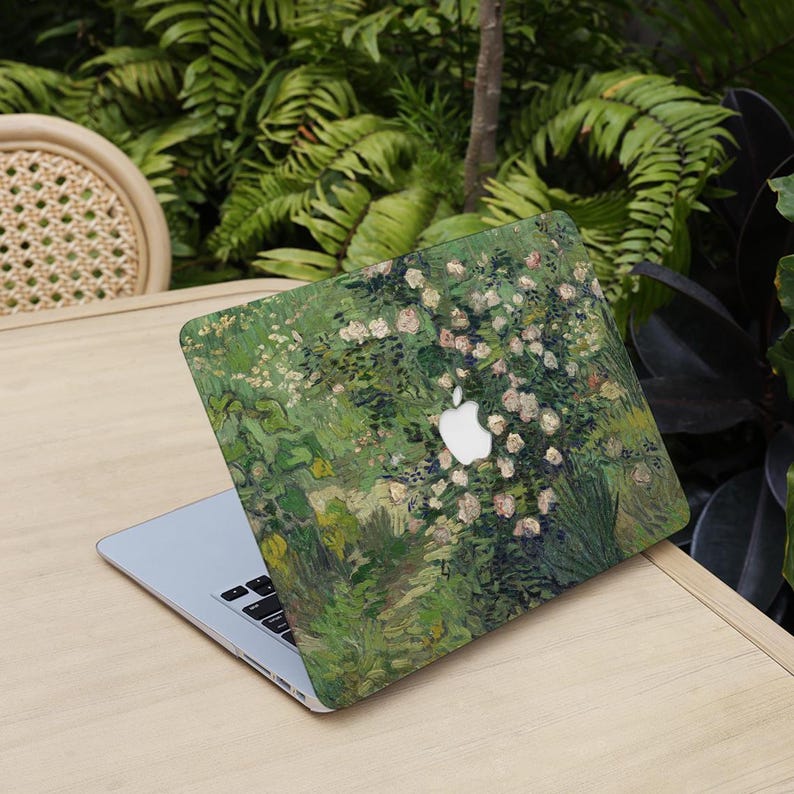 Van Gogh Roses Painting MacBook Protective Hard Case Laptop Cover for ...