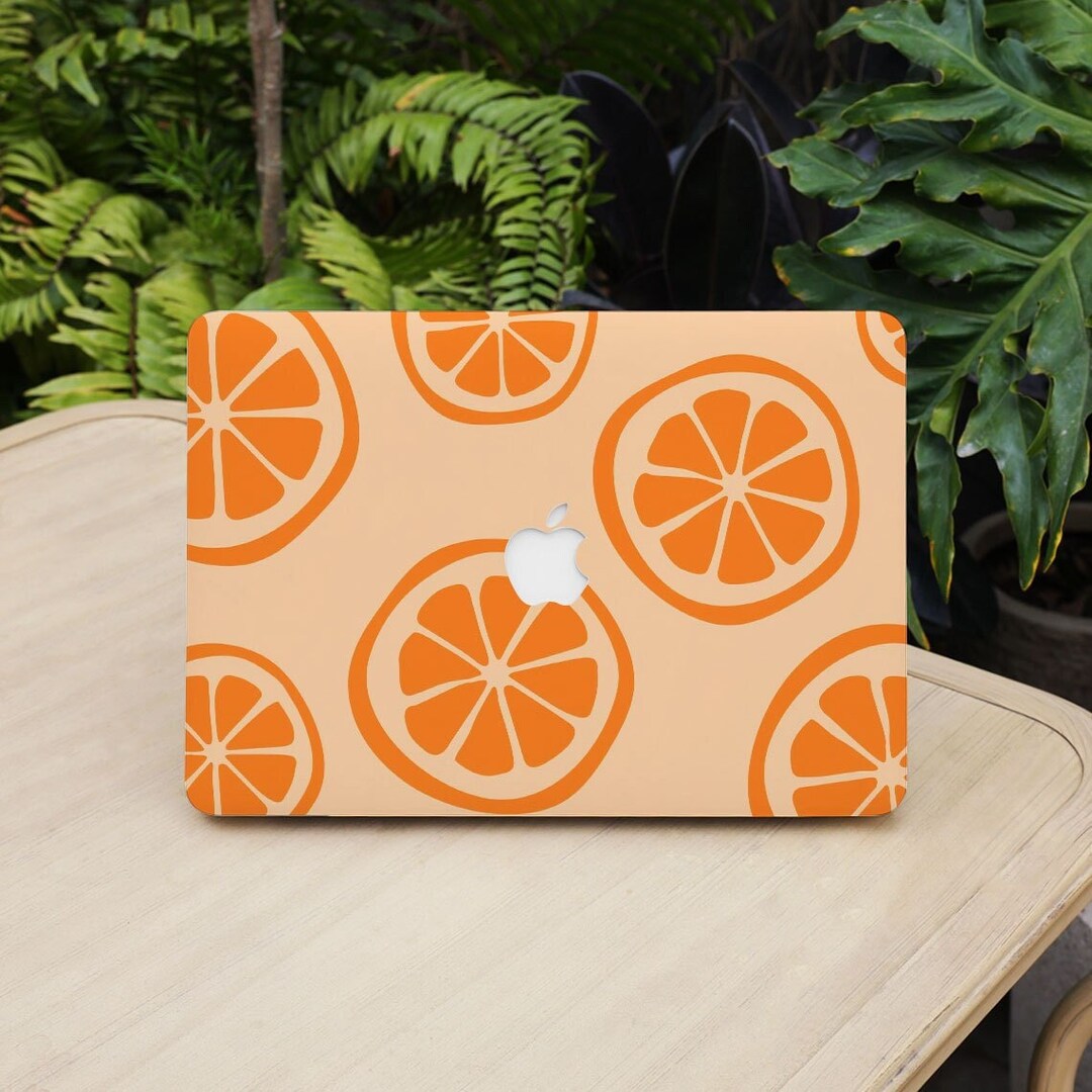 Fresh Orange MacBook Case Simple Laptop Cover for Mac 16 15 14 13 12 11 ...