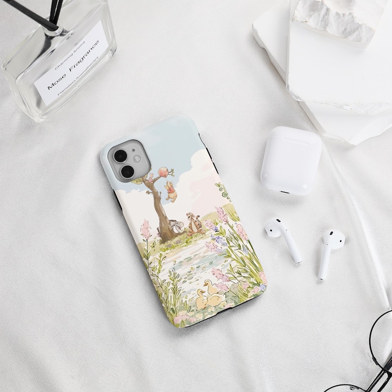Winnie the Pooh Phone Case for iPhone 17 16 15 14 Pro Max, Cottagecore ...