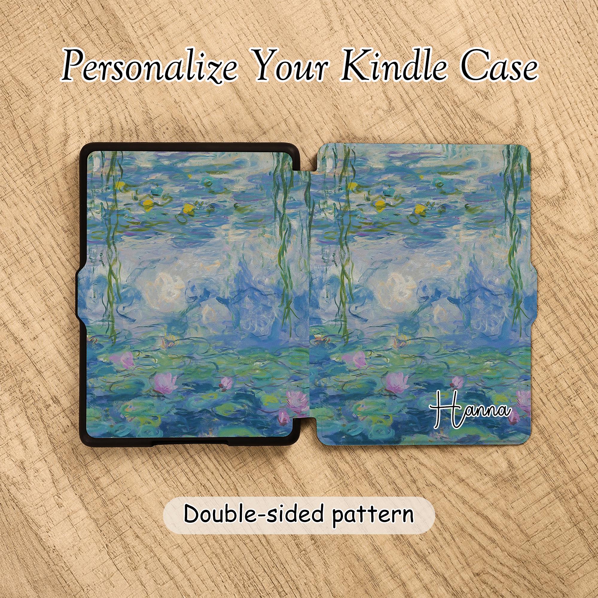 Monet Water Lily Painting Kindle Case With Hand Strap for Paperwhite 1 ...
