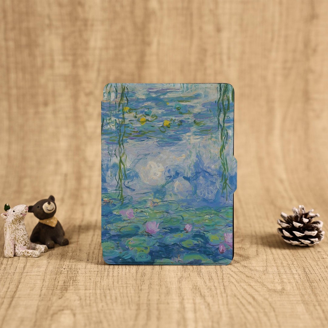 Monet Water Lily Painting Kindle Case With Hand Strap for Paperwhite 1 ...