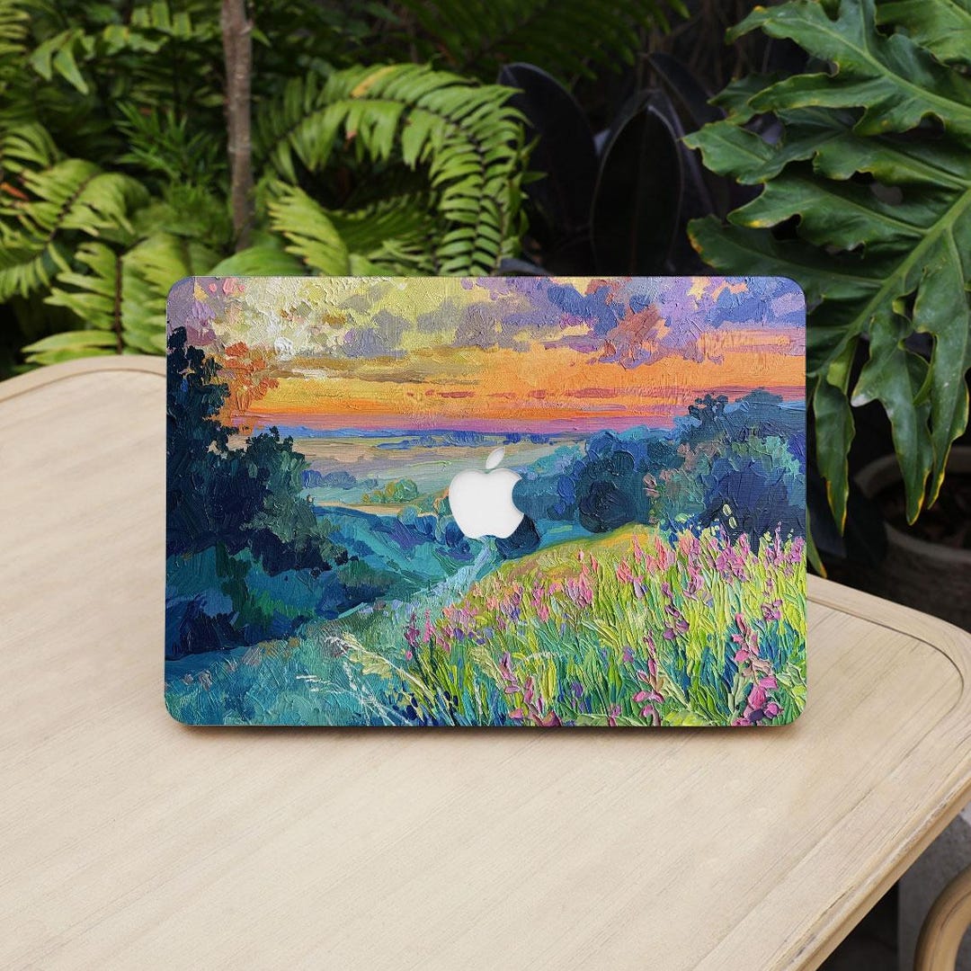 Aesthetic Oil Painting Art MacBook Protective Hard Case Laptop Cover ...