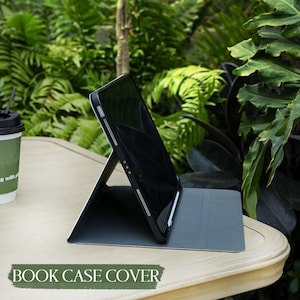 Cute Bows Blue iPad Case With Pencil Holder Cover for iPad Air 5/6/7th ...