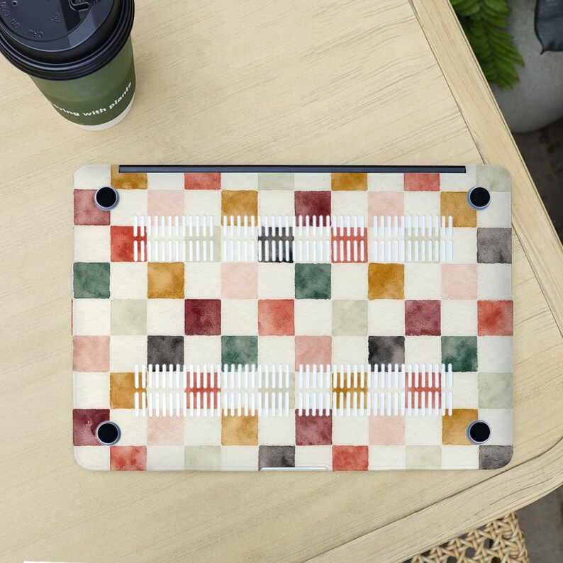 Colorful Squares Simple MacBook Protective Hard Case Laptop Cover for ...