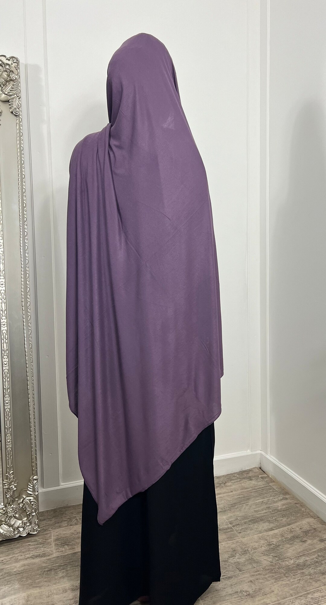 Extra Large Jersey Hijab Full Coverage Hijab Khimar Style Luxury ...