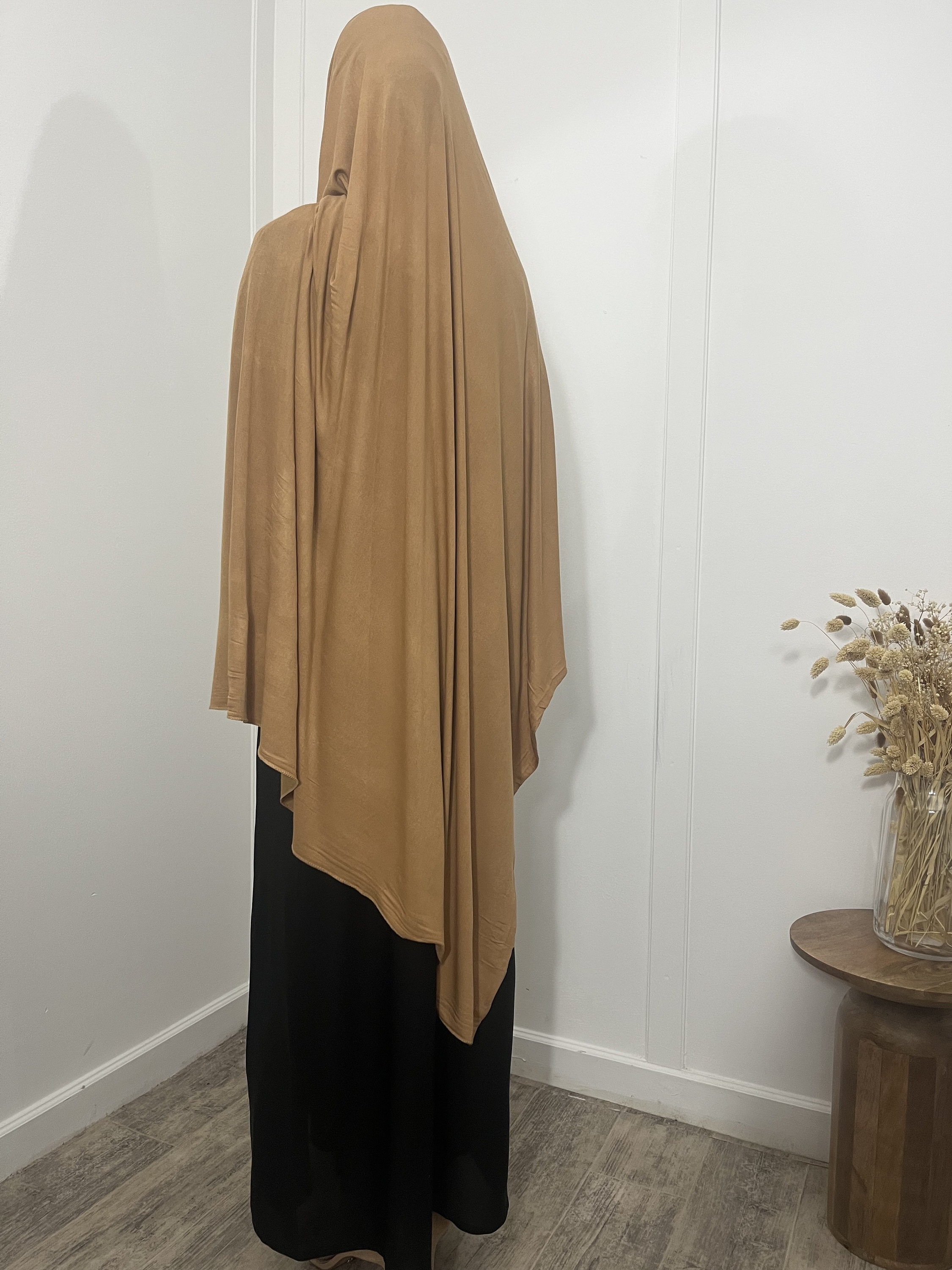 Extra Large Jersey Hijab Full Coverage Hijab Khimar Style Luxury ...