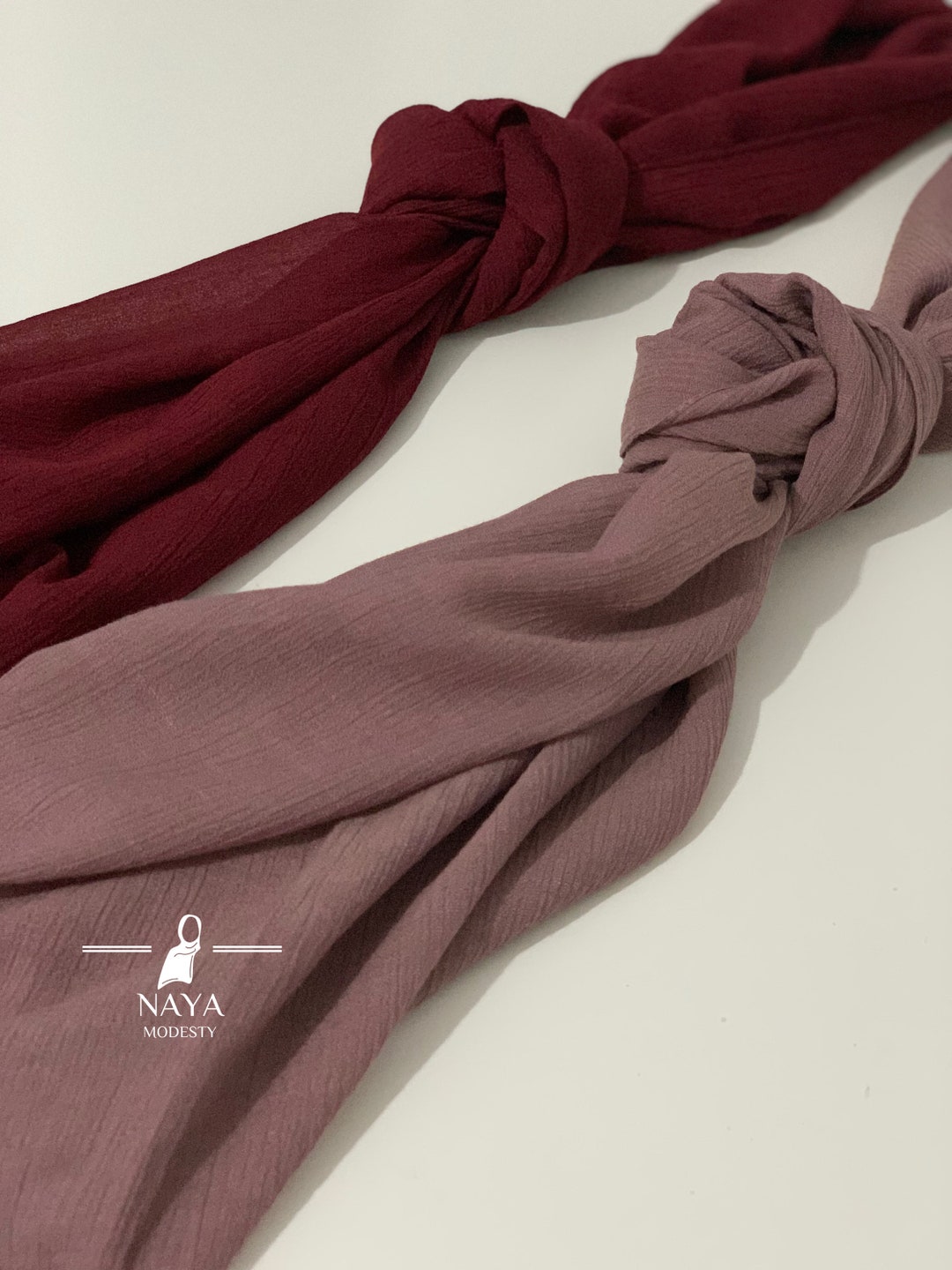 Rayon Hijab Premium Textured Hijabs Crinkle Turkish Scarf Turban Black ...